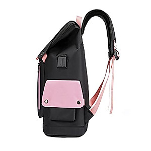 Yunbei Genshin Impact Backpack Hu Tao School Bags Klee Backpack Zhongli Bookbag Qiqi Laptop Daypack (Hu Tao, One Size)