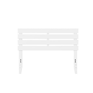 AFI Oxford Full Size Headboard with Attachable Charger in White