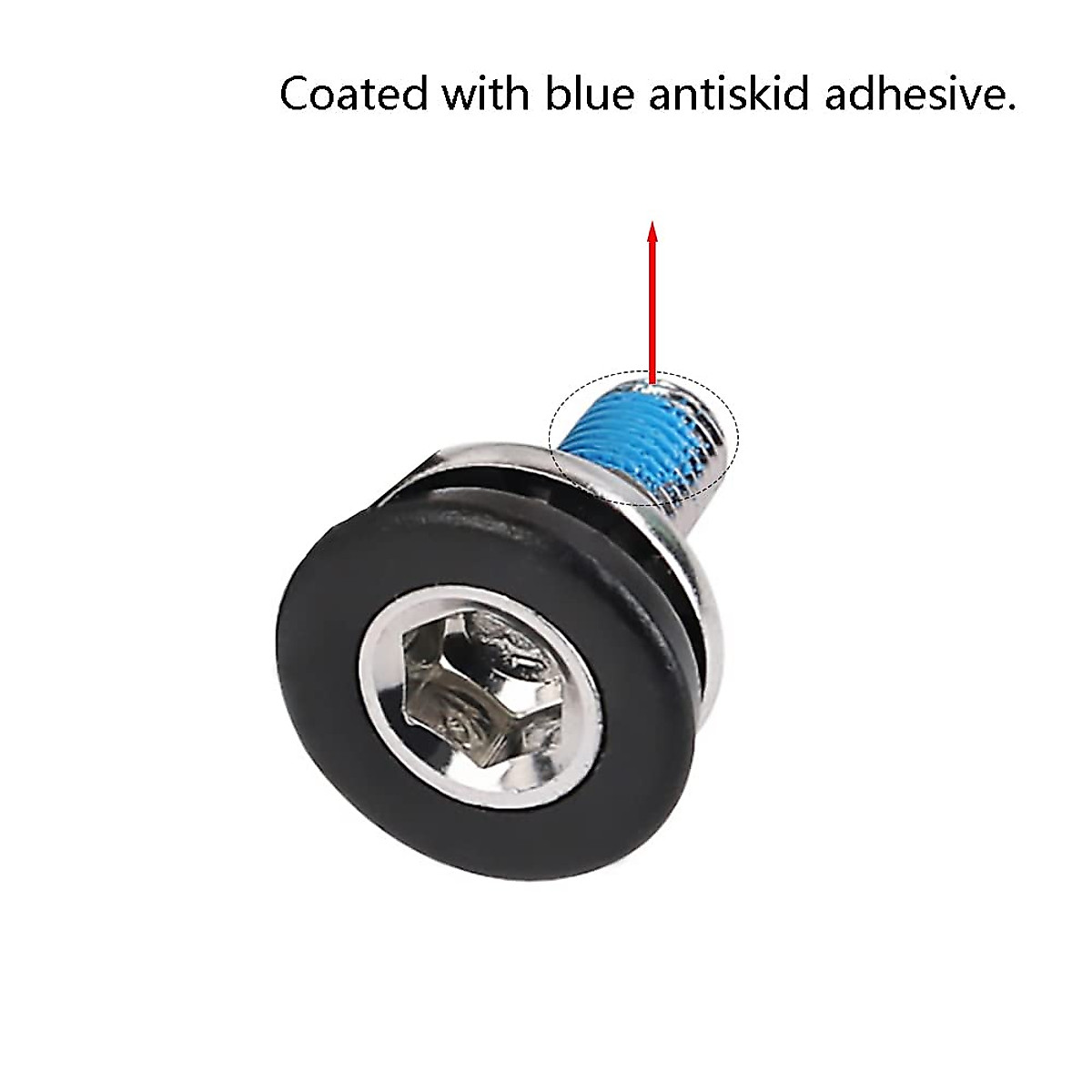 WIROJ Hex Head Crank Arm Bolts 8mm x 15mm, Pack of 6