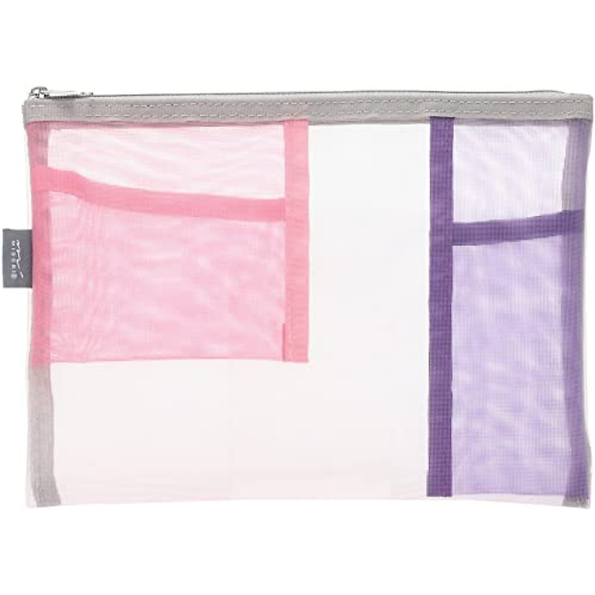 Midori 53346006 Pouch, Pen Case, Pen & Tool Pouch, Mesh, Pink