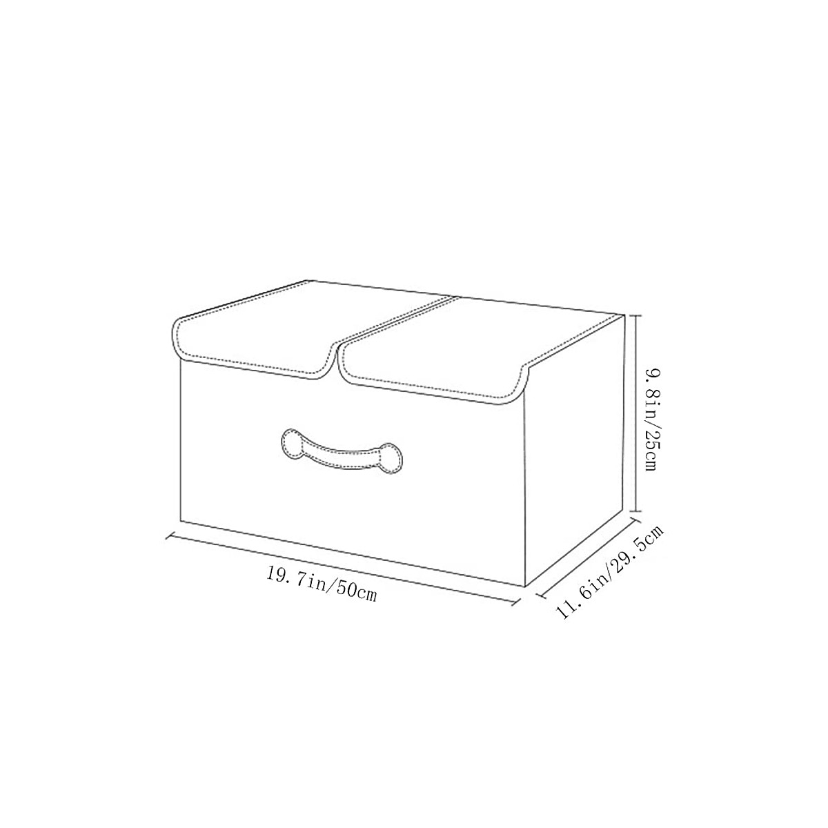 Storage Bins with Lids Foldable Stackable Storage Bags Boxes Closet Organizers and Blanket Storage Containers with Double Handle and Removable Divider for Bedroom Home Office Large 2 Pack 36.5L Elegant Gray