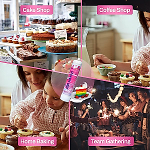 Cream Charger Tanks Sturdy Base Steel Whipped Cream Dispensers 0.95L 615Gram Whipped Cream Canisters with1 nozzle (Rainbow Candy-1 Cylinder)