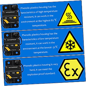 VICASKY Fuse Reset Circuit Breaker 2pcs Waterproof Circuit Breaker Car Circuit Breaker 32v Circuit Breaker Audio 100a Fuse Bimetal Circuit Breaker