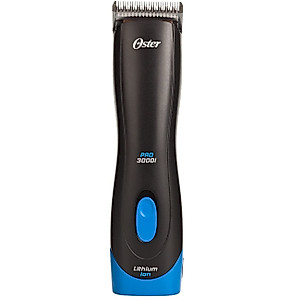 Oster Pro 3000i Cordless Lithium Ion Animal Pet Clipper with Size 10 CryogenX Blade 10-Piece Stainless Steel Pet Clipper Guide Comb Kit