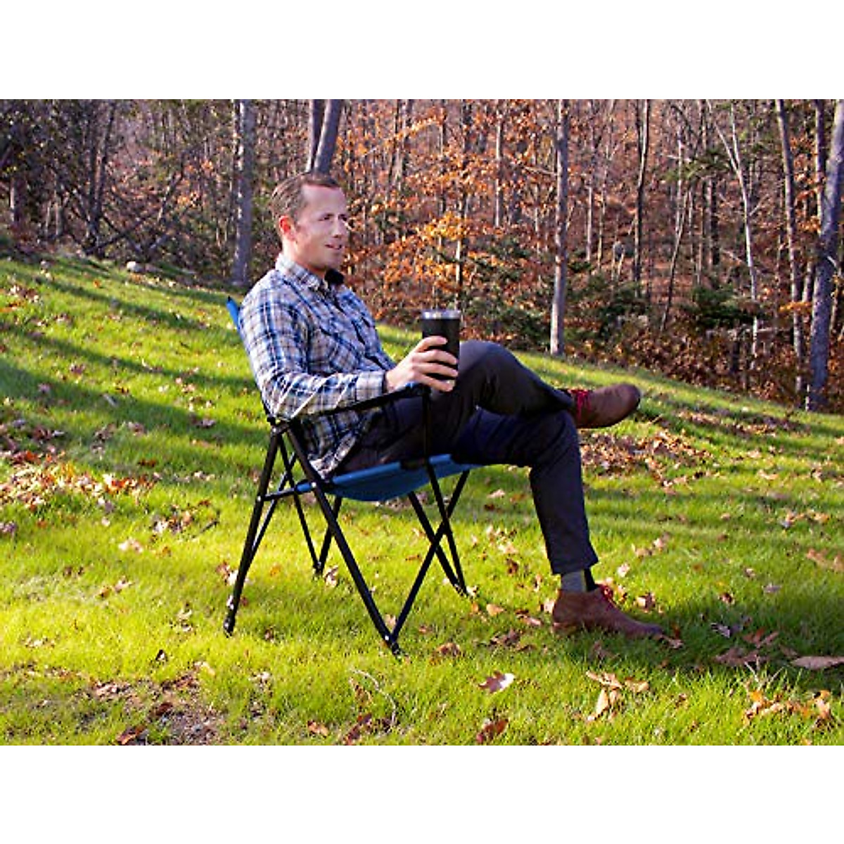 GCI Outdoor Comfort Pro Chair, Heathered Royal