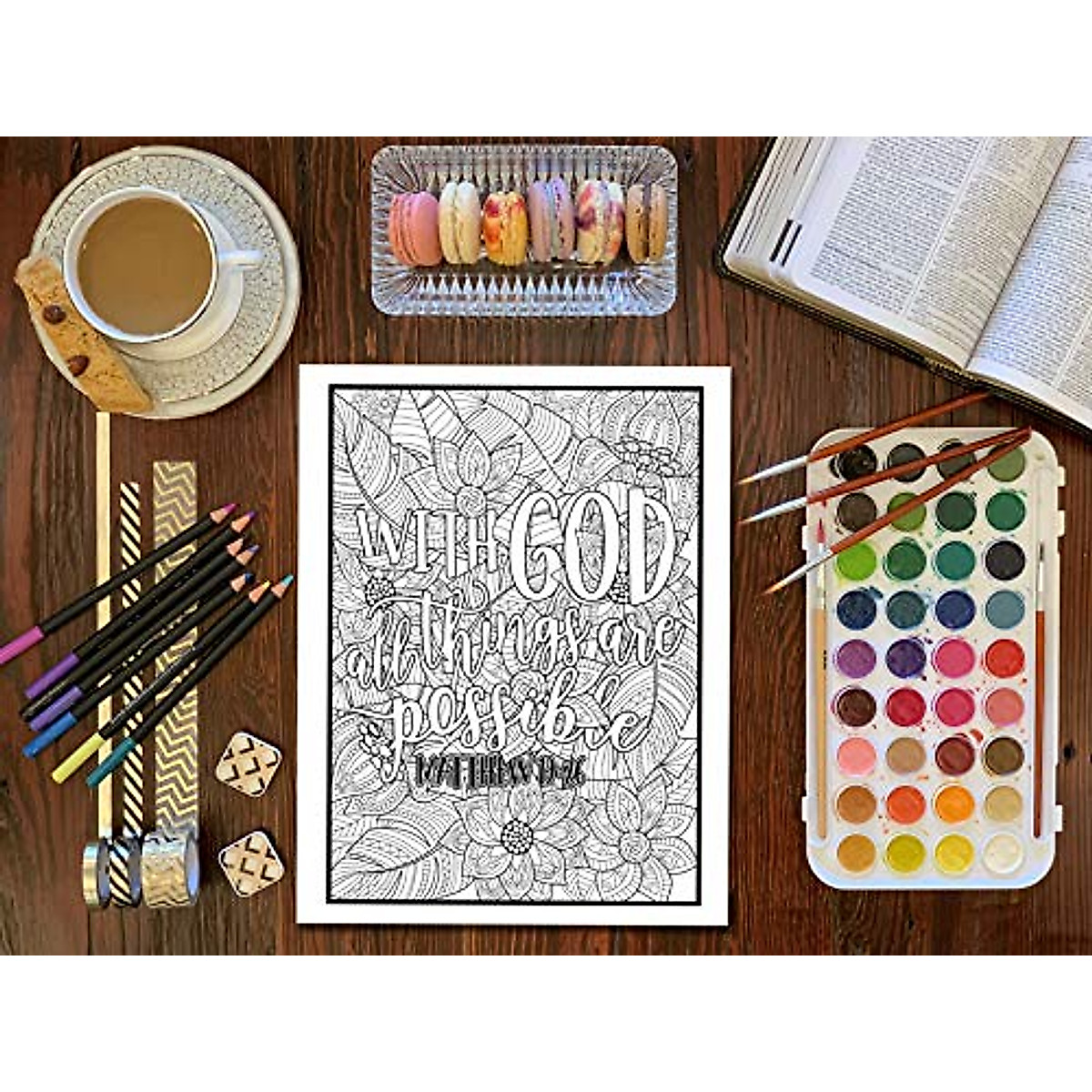 Color the Words of Jesus: A Christian Coloring Book