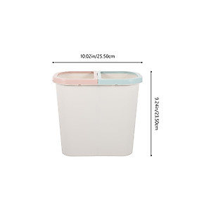 PRETYZOOM Sorting Trash Can Office Halloween White Plastic Trash Rack