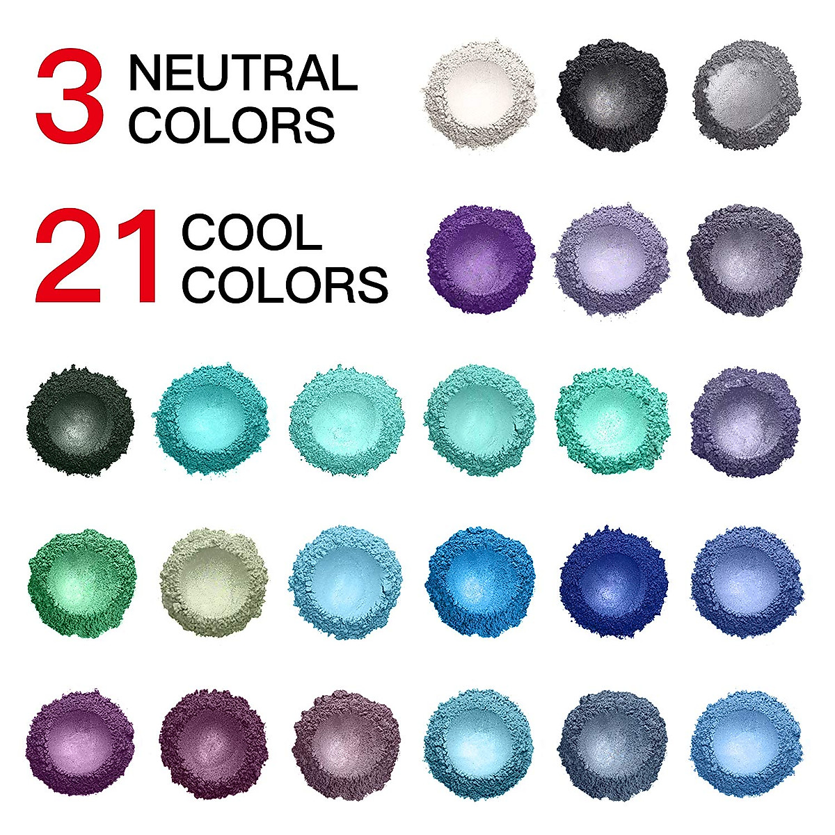 Mica Powder, Epoxy Resin Pigment Powder, Natural Cosmetic Grade Mica Powder for Epoxy/Bath Bombs/Candle/Soap Making/Lip Gloss, Resin Colorant Dye, Soap Coloring, Epoxy Resin Color Pigment (5g/Bag)