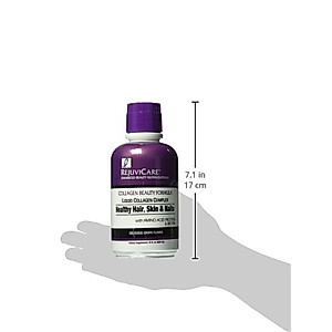 Rejuvicare Liquid Collagen Beauty Formula with Amino Acids, Protein and Biotin, Delicious Grape Flavor, Purple 16 oz ,32 servings