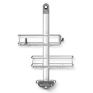simplehuman Shower Caddy, Matt Stainless Steel + Anodised Aluminium