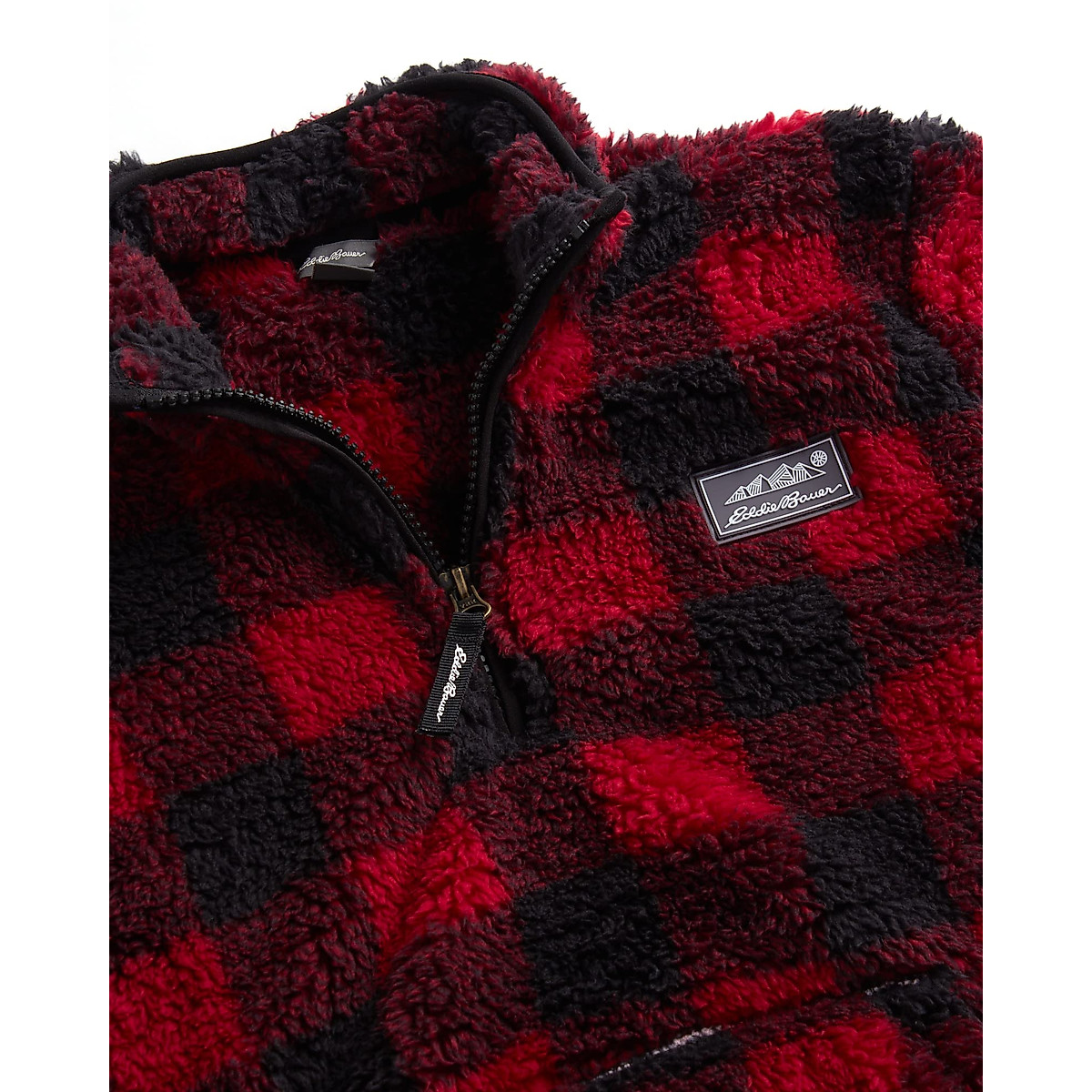 Eddie Bauer Boys’ Sweatshirt – 2 Pack Hooded Full Zip Hoodie Sweatshirt, Quarter Zip Pullover – Sweatshirts for Boys (5-20), Size 14-16, Black