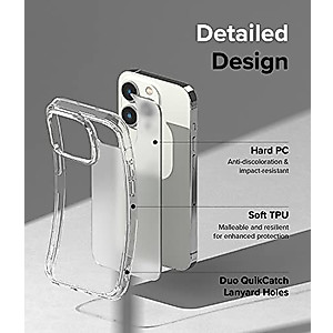 Ringke Fusion Matte [Anti-Fingerprint Technology] Compatible with iPhone 14 Pro Case, Translucent Smudge Proof Protective Sturdy Shockproof TPU Bumper Phone Cover for Women, Men - Matte Clear