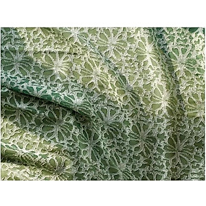 XMTXZYM 5 Meter Chiffon Fabric Tassel Jacquard Cloth Women's Dress Sewing Fabric