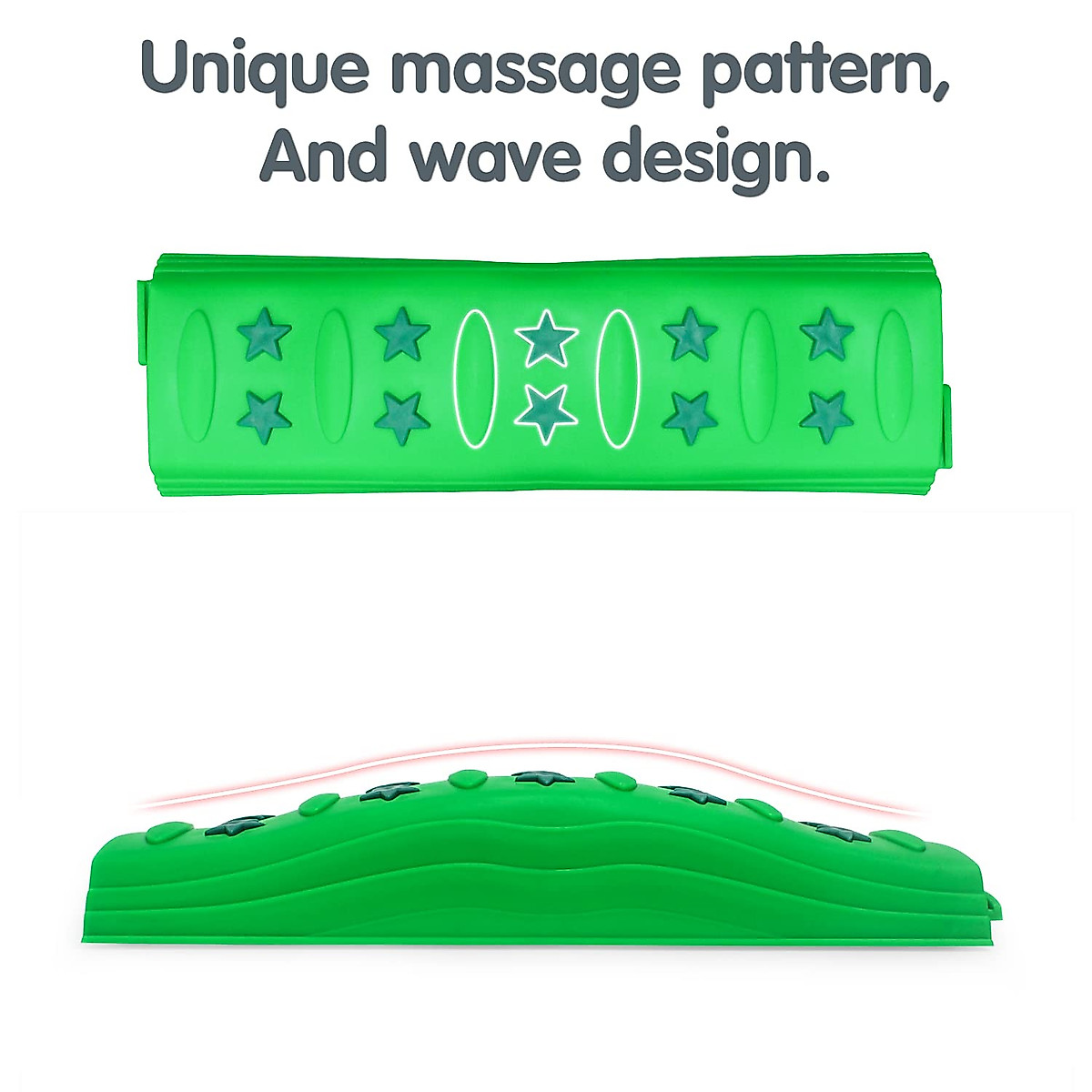 monleelnom Children's Outdoor Wave-Shaped Balance Beam Stepping Stones Children's Obstacle Course Five-Star Pattern Non-Slip Texture The Bottom is Equipped with Non-Slip mats (4CS)