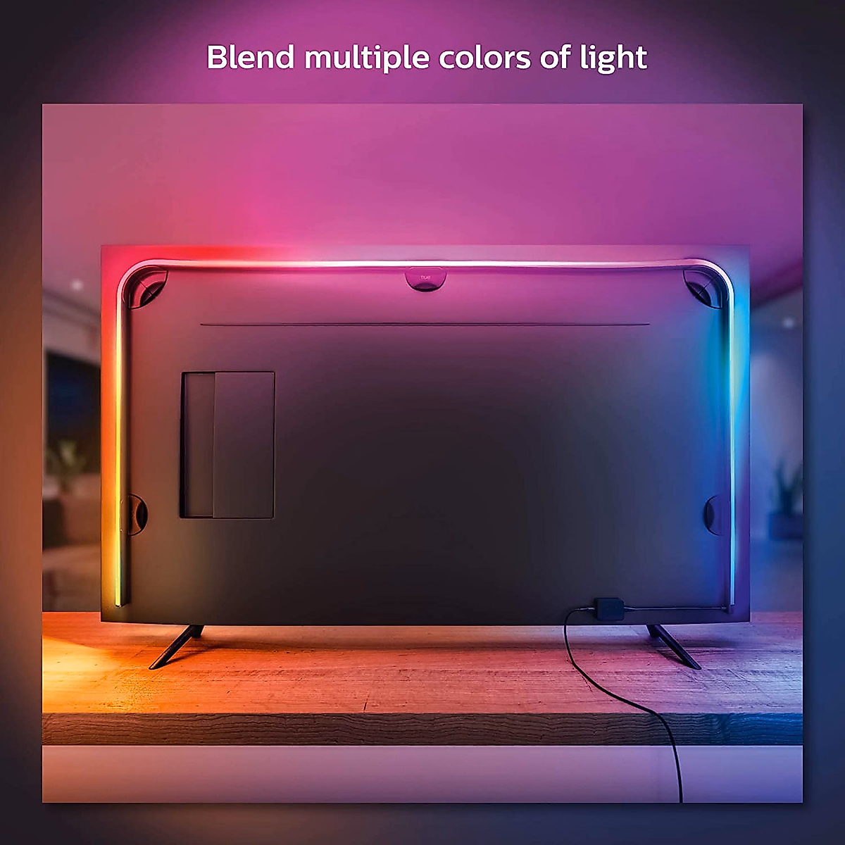 Philips Hue Gradient LightStrip 75" (Sync with TV, Music and Gaming), Hue Hub & Hue Sync Box Required (Renewed)