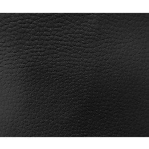 A-Express Faux Leather Fabric - Soft PU Synthetic Leather - 54" Wide by The Yard Vinyl Pleather Material - Upholstery Fabric for Car, DIY Craft Leatherette Sheets - 1 Yard 54" x 36" Black