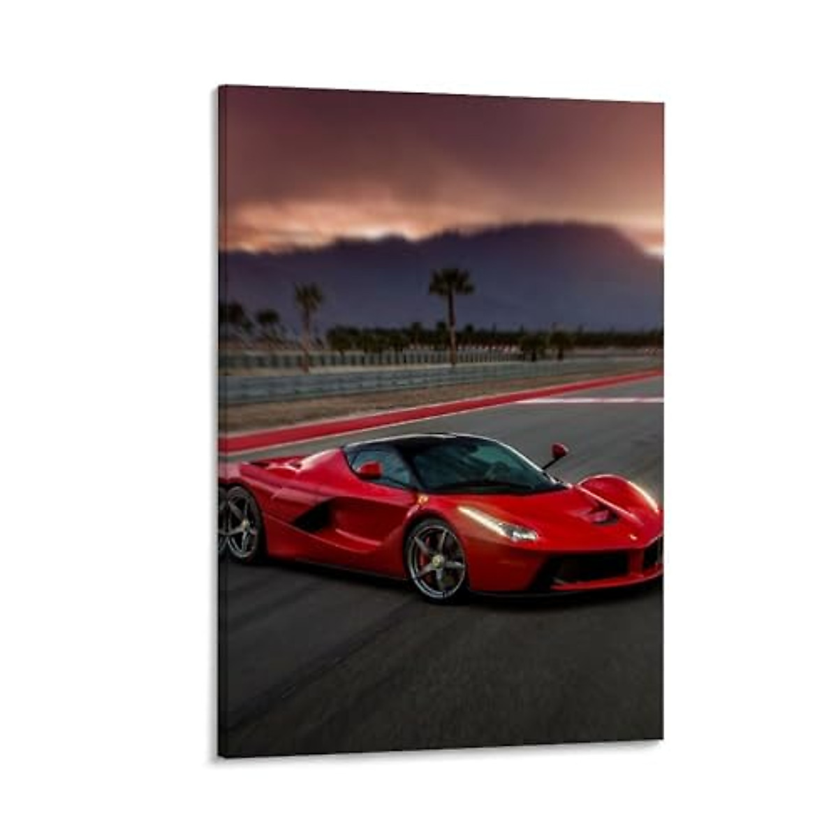 Car Poster Ferrari F40 Supercar Posters Racing Car Canvas Wall Art For Boy's Bedroom SuperCar Wall Decor Frame-style 24x36inch(60x90cm)