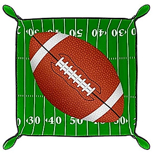 LORVIES Football Filed Storage Box Cube Basket Bins Containers for Office Home