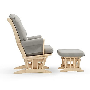 Dutailier Adele 3192 Glider Multiposition-Lock Recline with Ottoman (Natural/Light Grey)