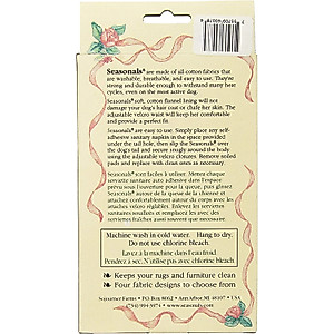 Seasonals Reusable Male Dog Diapers| Leak-Proof, Washable, Doggie Diaper| Male Dog Wraps| Dog Belly Bands (King)