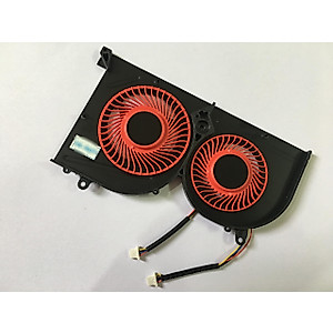 HK-part Fan Replacement for MSI GS63VR Series GS63VR 6RF GS63VR 7RF GS63VR Stealth Pro MS-16K2 MS-17B1 BS5005HS-U2L1 Gpu Cooling Fan 4-Pin DC 5V