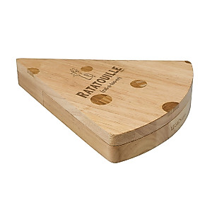 PICNIC TIME Disney Pixar Ratatouille Swiss Cheese Board & Knife Set, Charcuterie Board, Serving Platter, (Parawood)