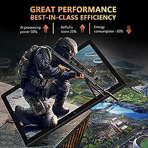 Tablet 10.1 Inch Android 11 Tablets with 4G LTE Cellular, 4G RAM, 64GB ROM, 2 In 1, Octa-Core, Keyboard，Tablet Case, 13MP Camera, Bluetooth, WiFi, GPS, Dual Sim Card Slot, HD Touchscreen, (Black)