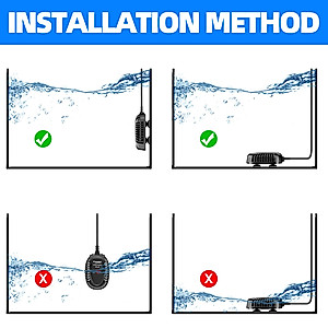 FREESEA Aquarium Fish Tank Heater: 100W Small Submersible Turtle Heater with Adjustable Temperature External Controller for Betta | Saltwater | Freshwater | 10-20 Gallon