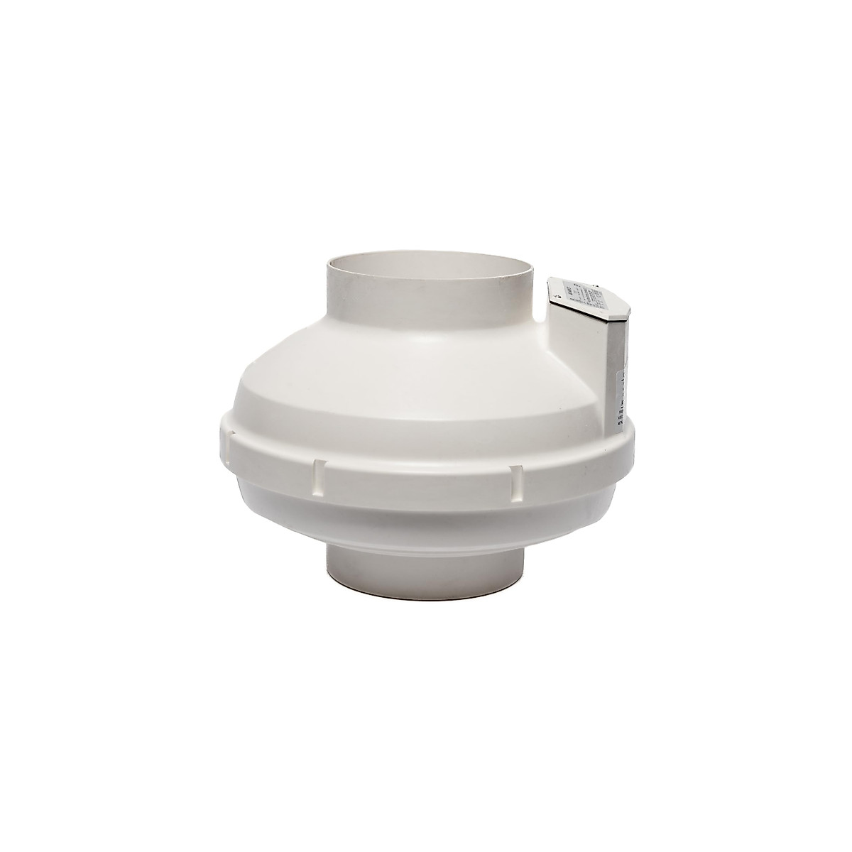 Festa Radon AMG Legend Extreme Quiet and Energy Efficient 571 CFM Radon Mitigation System Inline Fan - 6" Electric Waterproof Inline Duct Fan - Sturdy Glass Reinforced Poly-Resin White