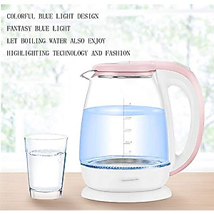 Electric Kettle, Multi-Function Teapot,Kettle, Temperature Control Kettle, Health Kettle, Automatic Thickened Glass Teapot Stainless Steel Heating Base Kettle (Color : B, Size : A)