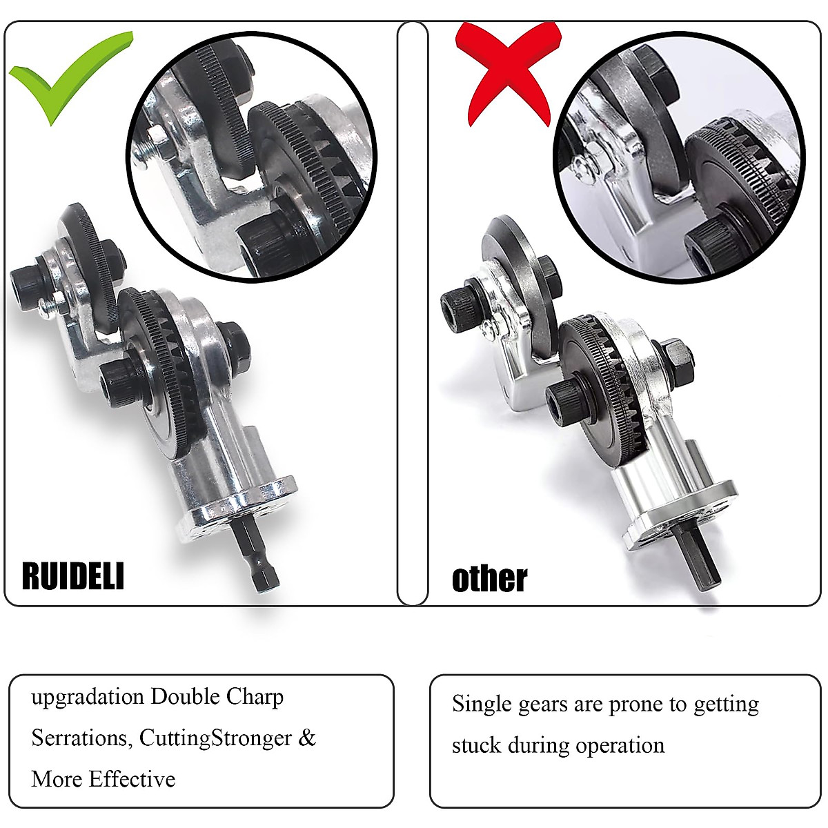 Electric Drill Plate Cutter Upgrade Drill Nibbler Metal Cutter Electric Drill Shears Attachment Metal Cutter For Cutting Aluminum Lron Copper Flat Metal Sheets