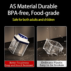 OWAIZU Vacuum Sealed Food Storage Container, BPA Free Wide Mouth Airtight Jar Keep Fresh Longer, Great to Keep Coffee Beans, Spice, Cereal, Snacks, Kitchen and Pantry Organization, 22fl.oz/650ml