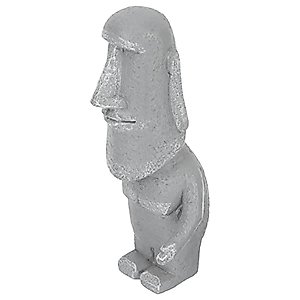 YARNOW Stone Statue Car Ornament Home Decorations Car Decoration Monolith Moai Figurine Easter Island Sculpture Moai Figurines Moai Ornaments Desktop Tiny Moai Statues Moai Grey Household