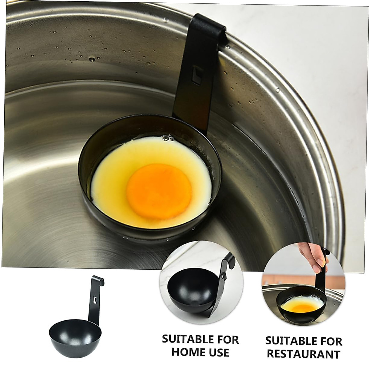 RORPOIR 2pcs Egg Boiler Poached Egg Maker Kitchen Utensil Holder Kitchen Utensils Holder Microwave Steamer Stainless Egg Poacher Bbq Tools Eggwich Maker Egg Cooker Stainless Steel Boiled