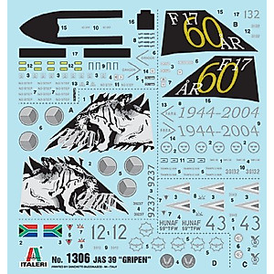 Italeri Jas 39 Gripen Aircraft Model 1306S