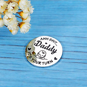 Parents to Be Gifts Baby Shower Decorations Dad Gifts for New Dad Expecting Dad Funny Baby Gift New Dad Mom Decision Gifts for Dad Mom to be Pregnancy Gifts for First Time Moms Dads Double-Sided