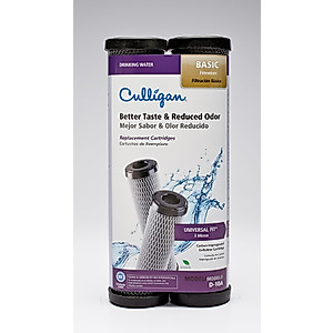 Culligan D-10A 2PK Carb Filtration Replacement Cartridge, 2 Count (Pack of 2), Gray