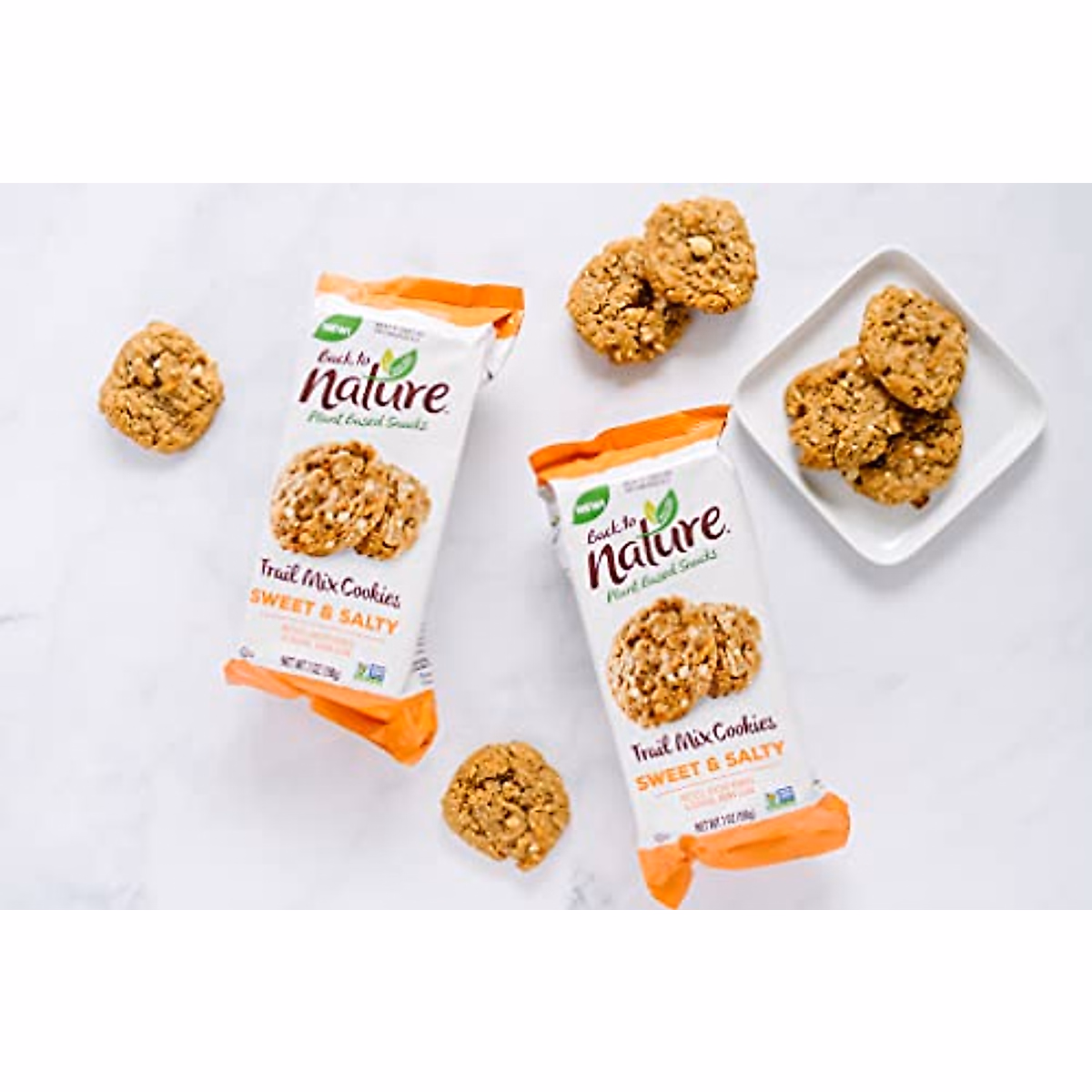 Back To Nature Non-Gmo Trail Mix Cookies, Sweet & Salty, 7 Ounce