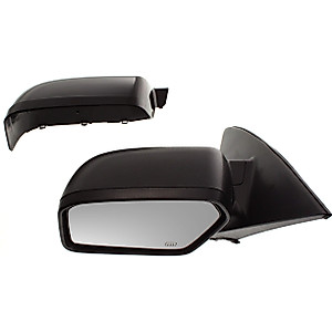 Kool Vue Left Power Heated Door Mirror Compatible With Ford Fusion 2006-2010 with 2 Caps Models Without Electronics & Premium Package