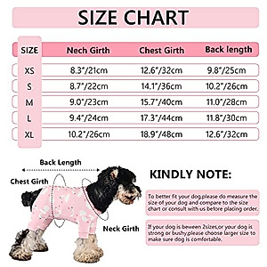 Pawcomon Dog Onesies After Surgery Recovery Suits for Small Medium Large Female Male Neuter Dogs Pet Onesie Collars & Cones Preven Anxiety Bodysuit Anti-Licking Wounds Shirt Longs Sleeve