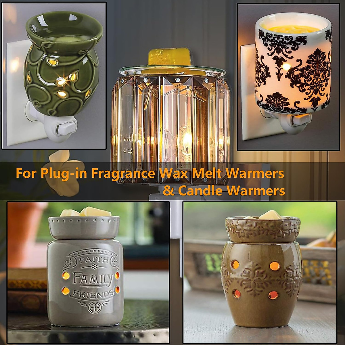 Wax Warmer Bulb - 15 Pack - Salt Lamp Bulbs- 15 Watt Light Bulbs for Scentsy Wax Warmer - Warm White - C7 Replacement Bulbs for Plug in Wax Diffuser,Candle Warmer & Himalayan Salt Lamp,Dimmable