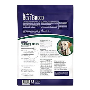 Best Breed Dr. Gary's Grain Free Farmer's Recipe Slow-Cooked in USA, Natural Dry Dog Food for All Breeds and Sizes, 13lbs.