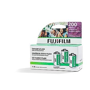 Fujifilm fujicolor 200 Color Negative Film, 35mm, 36 Exposures (3-Pack)