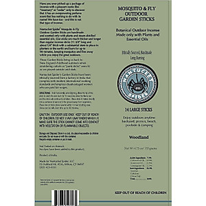 Nantucket Spider Mosquito & Fly Repelling Outdoor Garden Incense Sticks Bundle | 2 Pack (28 Sticks) | Woodland Scent