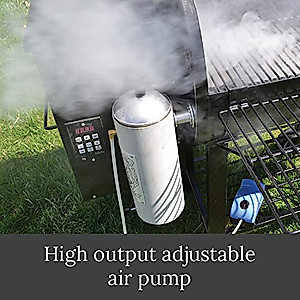 Smoke Daddy Big Kahuna Hot Or Cold Smoke Generator | BBQ accessories Works With Any Outside BBQ Grill | Electric Smoker Pellet Accessory | Add Your Favorite blend Of Wood Chunks, Wood Chips, Or Pellets To The Smoke Generator To Customize Your Smoke Profil