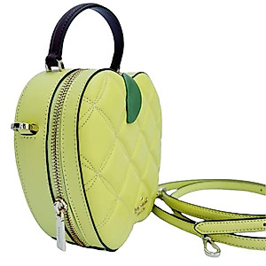 Kate Spade Honeycrisp Apple Novelty Crossbody Quilted Leather Green Multi