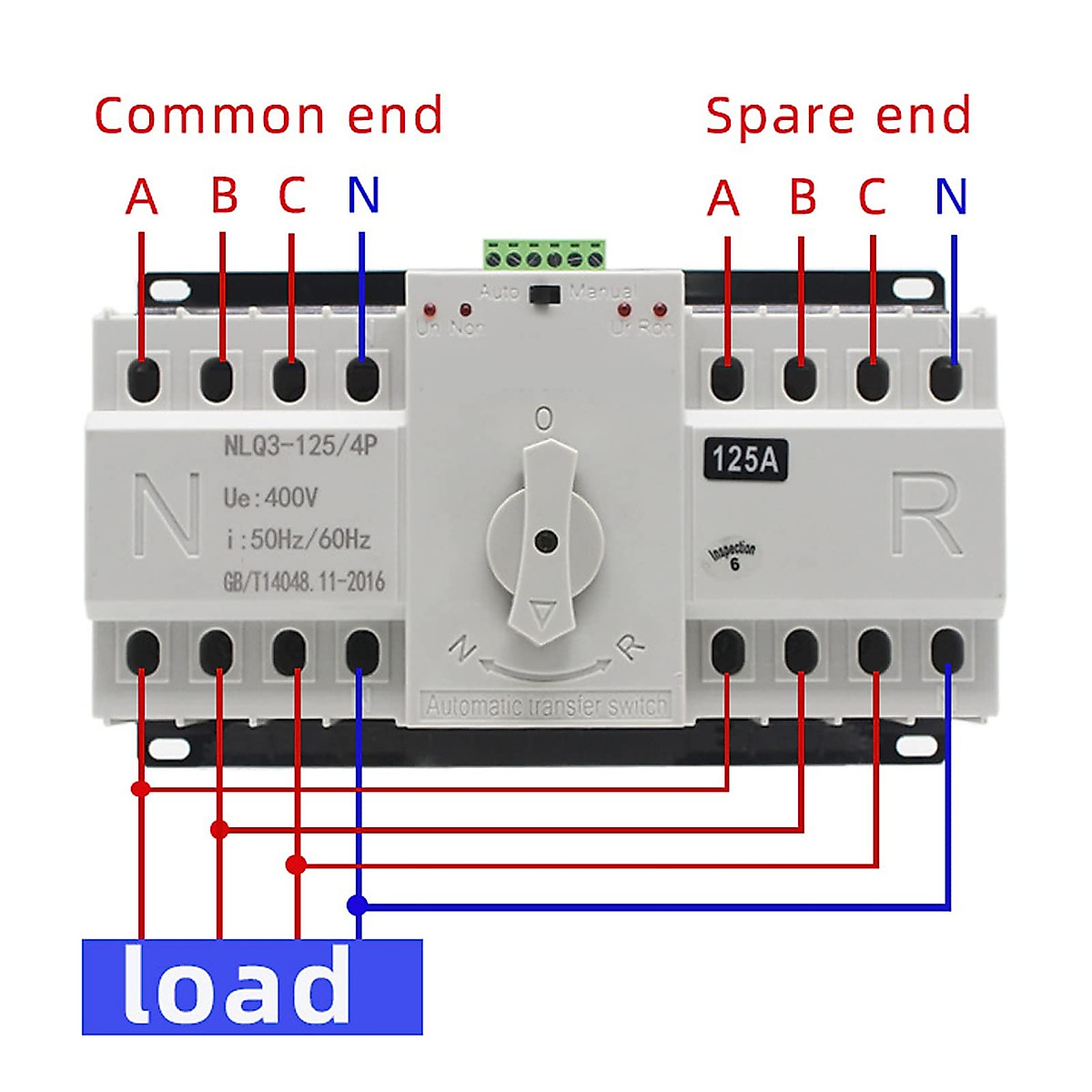 Dual Power Automatic Transfer Switch 400V, 4P Dual Power Automatic Transfer Switch 400V Changeover CB Grade Micro, Generator Transfer Switches
