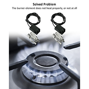 2Pack WB2X8228 Element Receptacle and Wire Kit Fit for GE Electric Ranges Electric Stove Burners parts Replaces AP2013499 PS242972