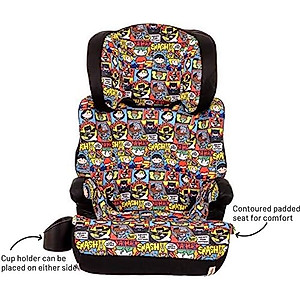 KidsEmbrace High-Back Booster Car Seat, DC Comics Chibi Justice League