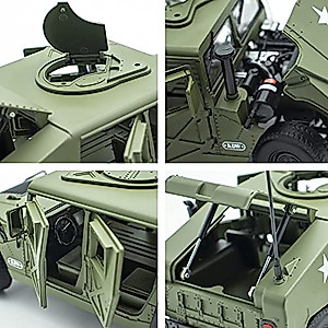 Supdex Die Cast Model Cars, 1/18 Scale Diecast Cars Metal Military Vehicles Toys, Army Toys Kids Car Friction Powered Armored Vehicle Model, Decorative Toy for Military Enthusiasts